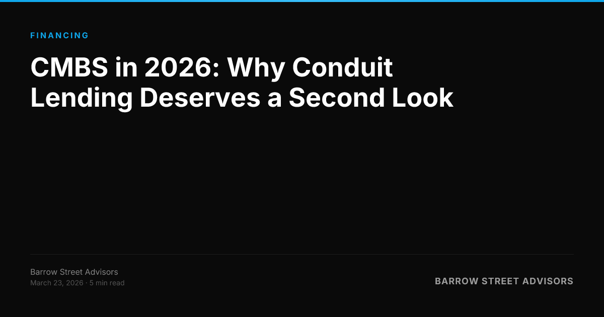 CMBS in 2026: Why Conduit Lending Deserves a Second Look | Barrow ...